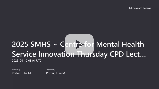 GPs are invited to attend Statewide Mental Health Services weekly ...